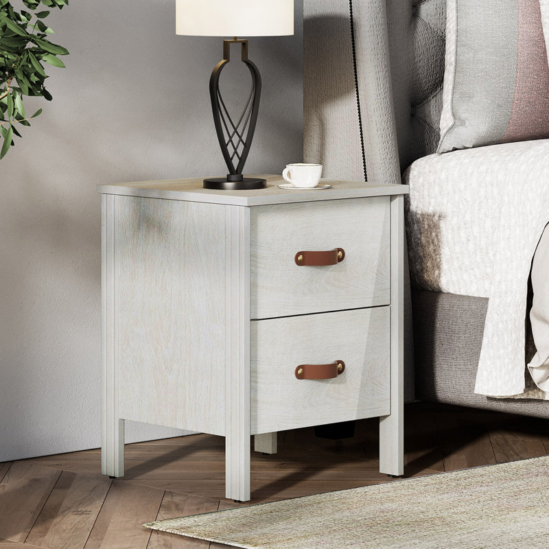 Lark Manor™ Ashae 20.6'' tall 2 - Drawer End Table Set and Built-In ...